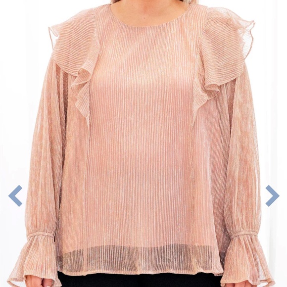 Chic Soul | Tops | Nwt Chic Soul Stay Out All Night Rose Gold Top 3x ...